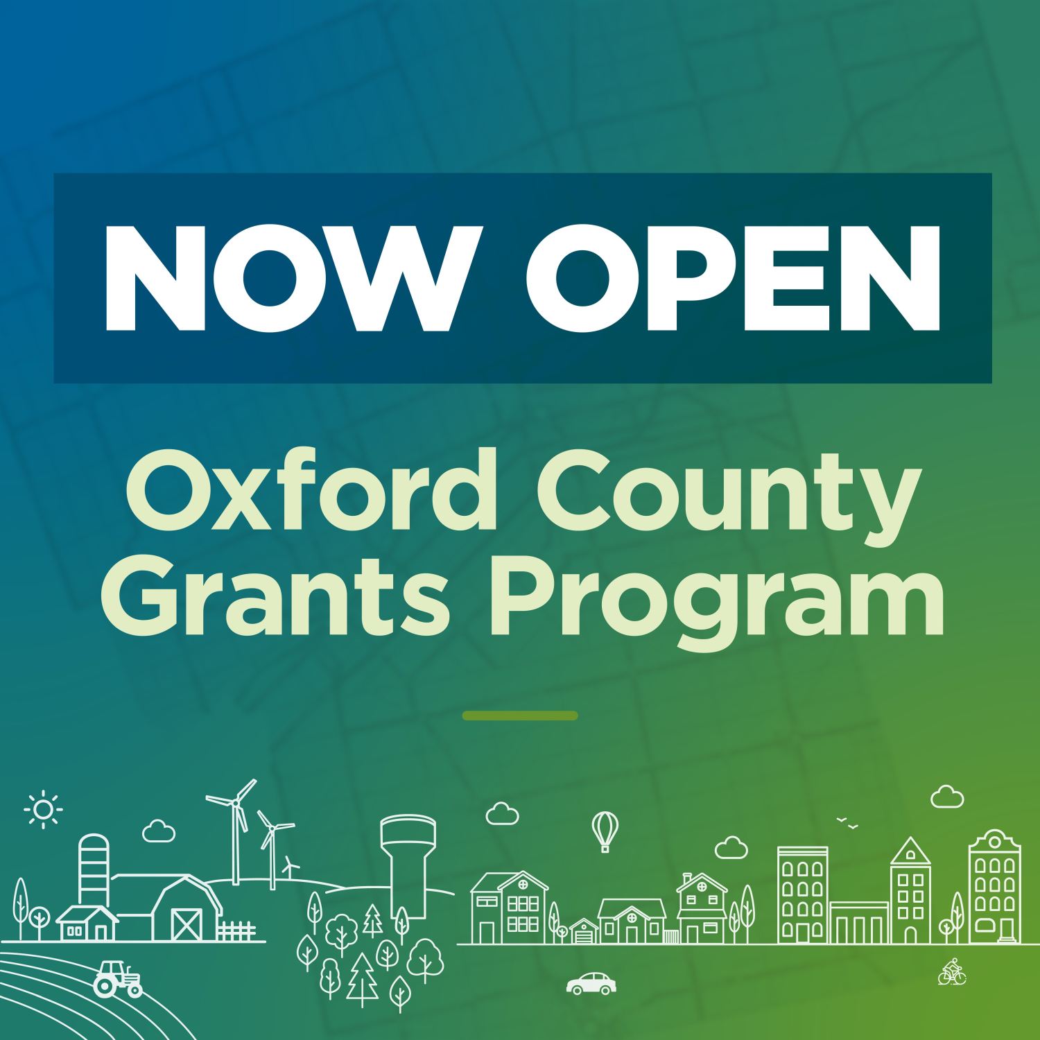 Applications now open for the new Community Grants Program - Oxford County